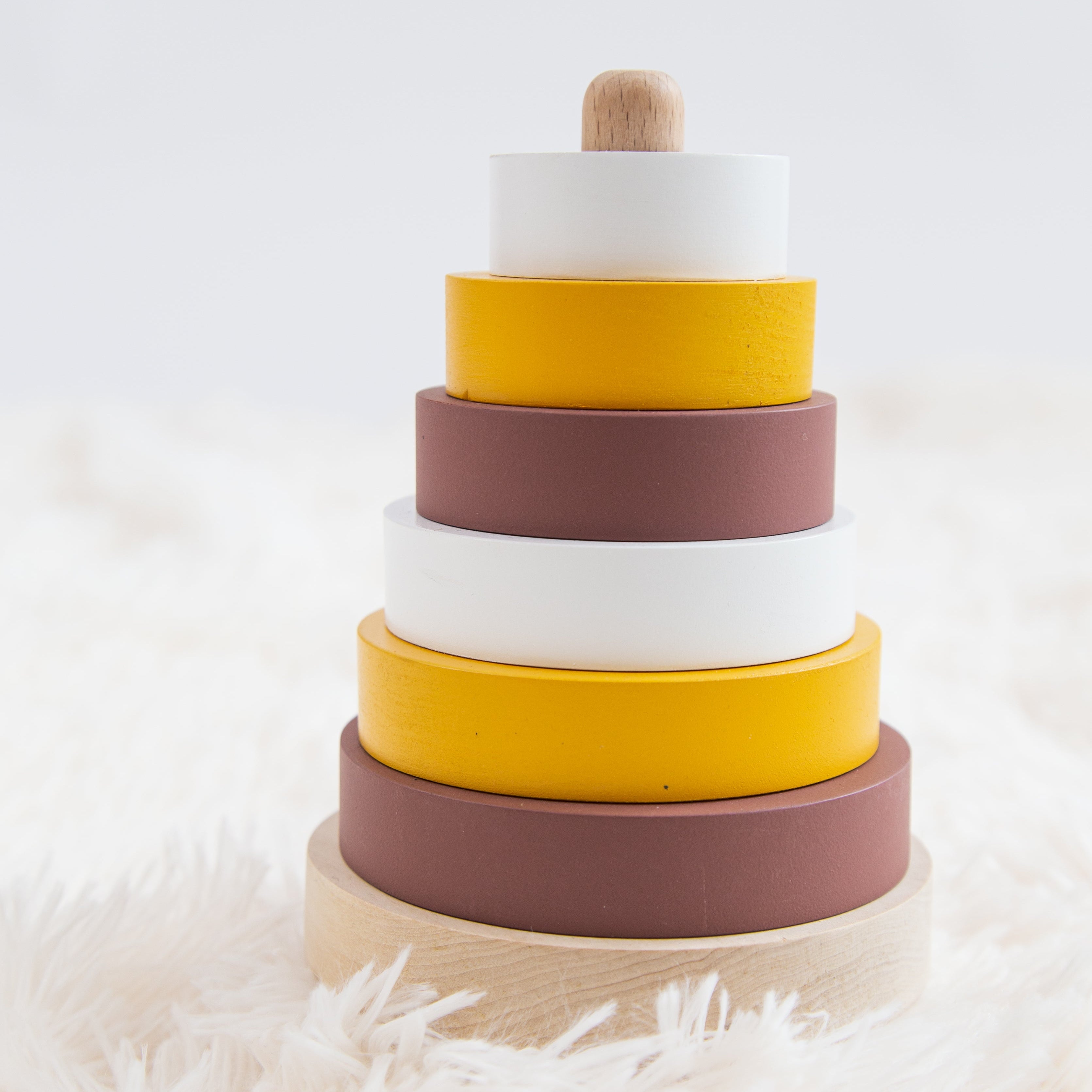 Perfectly Imperfect Forest Wooden Stacking Pyramid & Peg Board Sorter ...